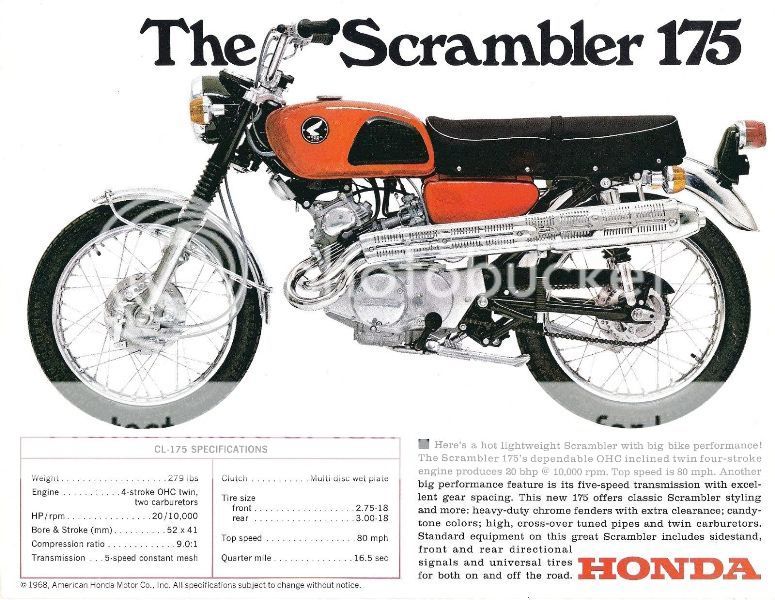 1968 Honda CL175 "Sloper" restoration | Motorcycle Forum