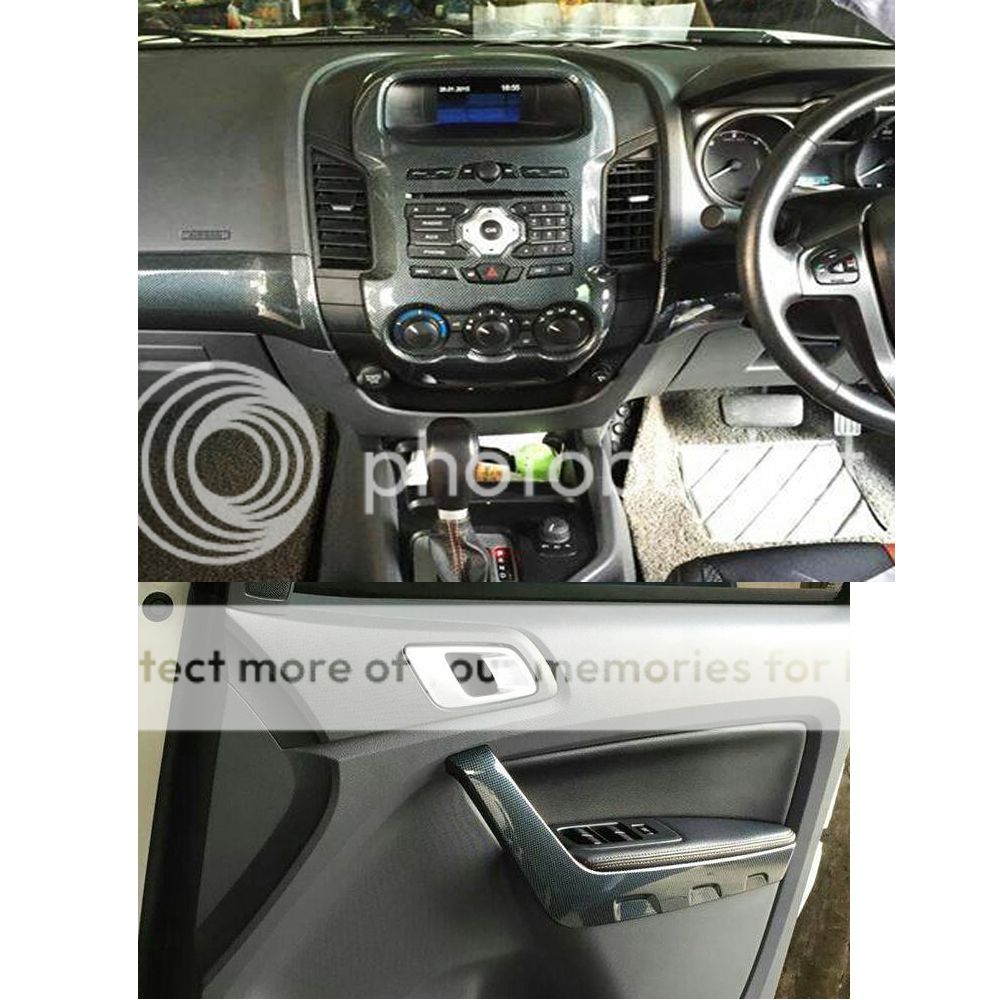 FIT FORD RANGER T6 KEVLAR FRONT DASHBOARD RADIO CENTER CONSOLE COVER ...