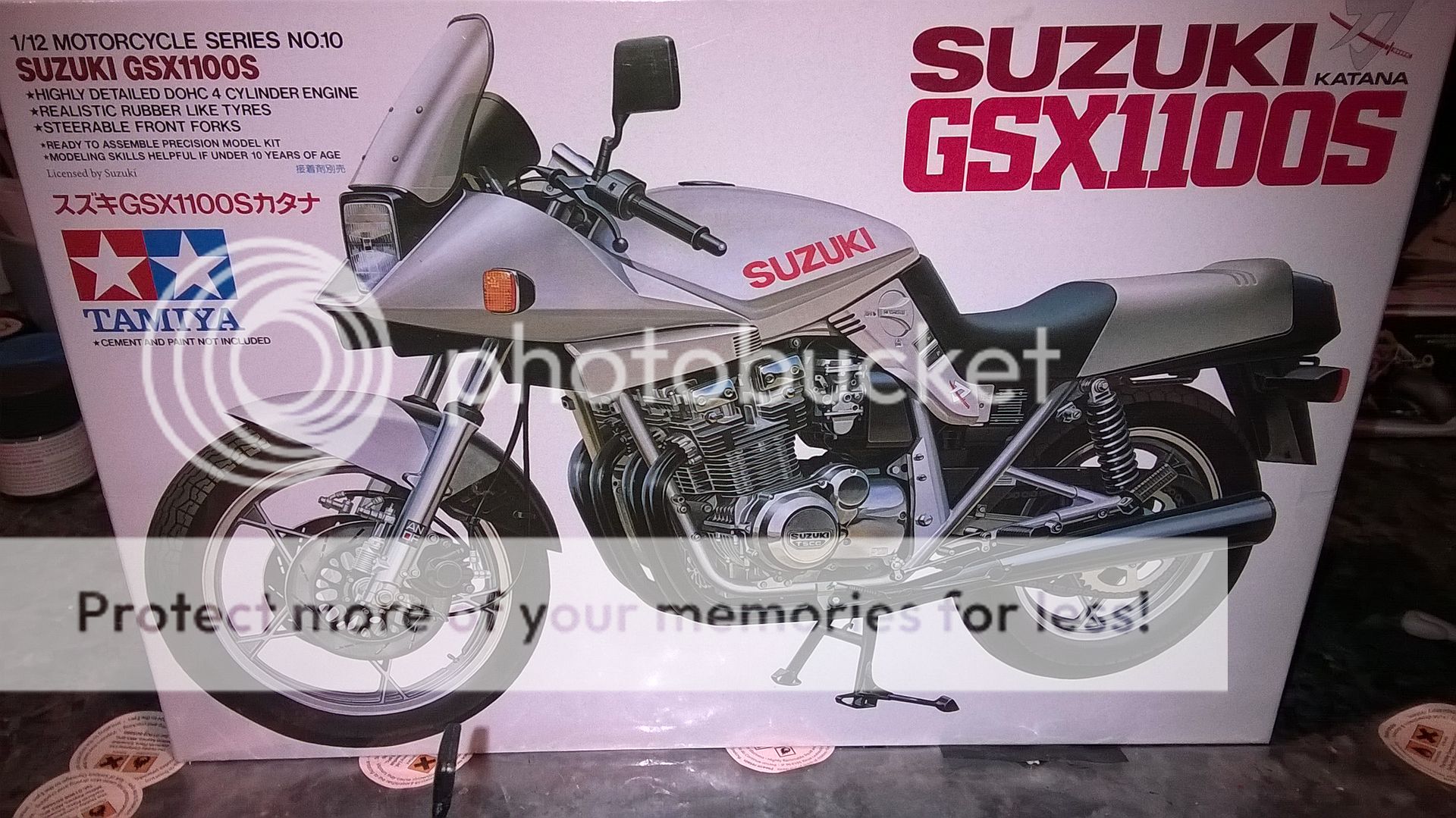 Build #1 Tamiya 14010 1:12 scale Suzuki GSX1100S Katana COMPLETED ...